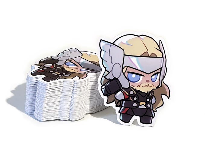 Marvel Rivals | Chibi Thor 2.5 Inch Sticker - Etsy