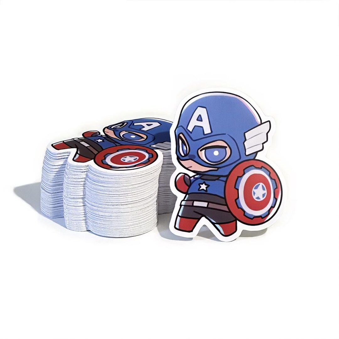 Marvel Rivals | Chibi Captain America 2.5 Inch Sticker - Etsy