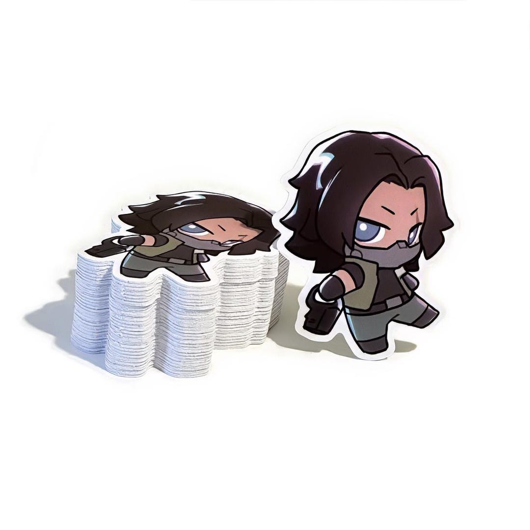 Marvel Rivals | Chibi Winter Soldier 2.5 Inch Sticker - Etsy