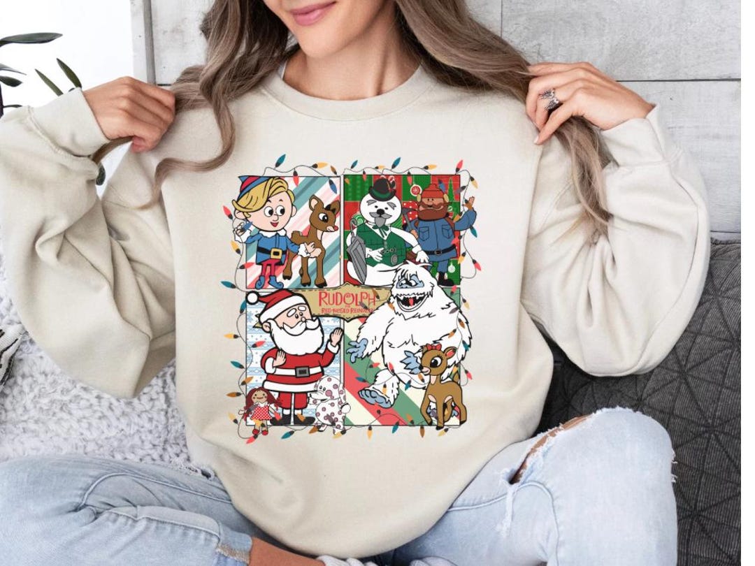 Misfit Christmas Sweathirt, Funny Holiday Shirt, Rudolph Inspired ...