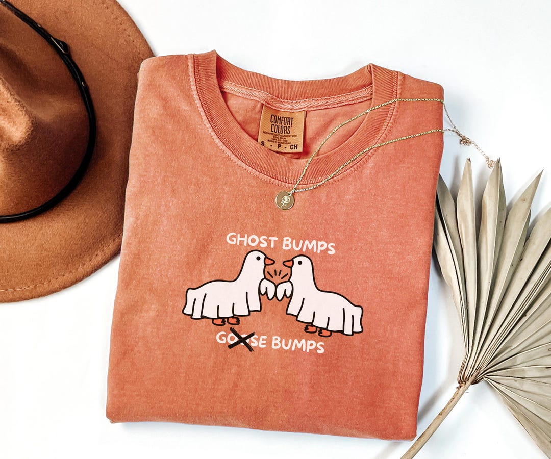 Ghost Bumps Halloween Shirt, Goose Bumps Comfort Colors Shirt, Silly ...