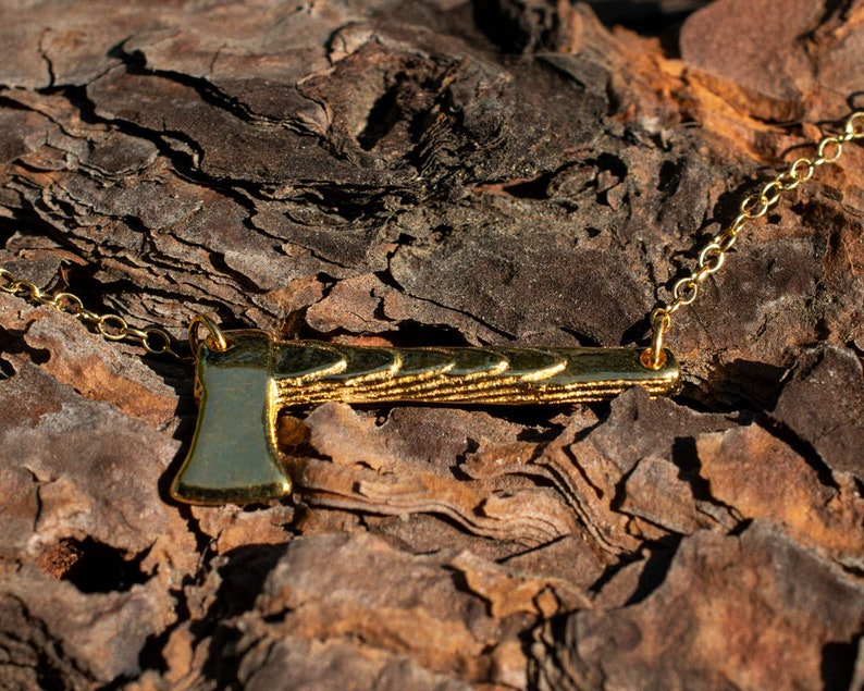 Small Axe Necklace - Etsy