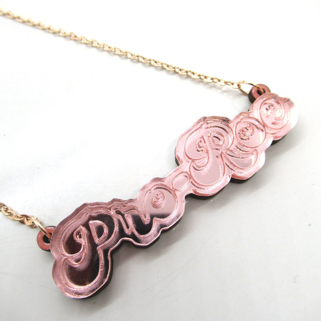 Pro Roe Necklace Laser Cut Acrylic Pro-choice Necklace - Etsy