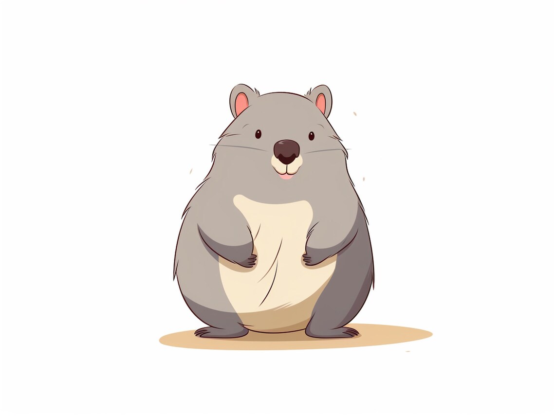 Cute Wombat Clip Art - Etsy