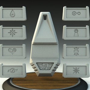 Digimon Crest Tag and All Original Crests STL - Etsy