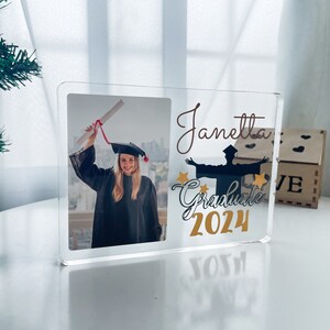 Personalized Graduation Acrylic Plaque, 2024 Graduation Gift for Her ...