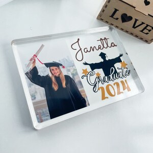 Personalized Graduation Acrylic Plaque, 2024 Graduation Gift for Her ...