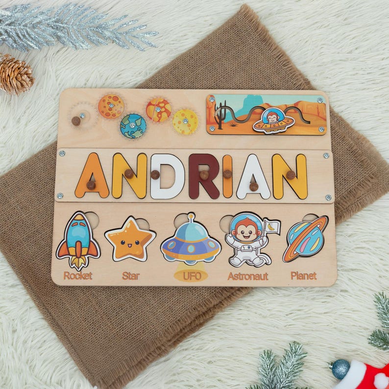 Space Busy Board, Astronaut Activity Board, Montessori Toys ...