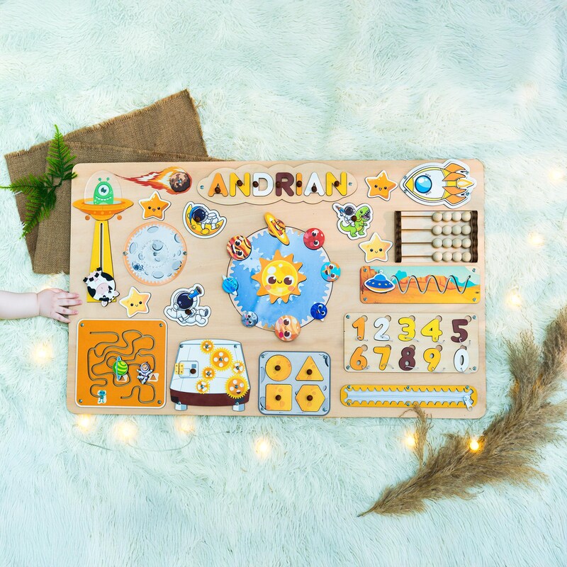 Montessori Big Busy Board - Etsy