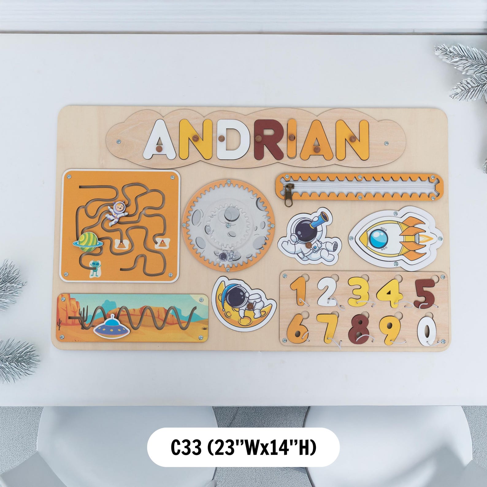 Space Busy Board, Astronaut Activity Board, Montessori Toys ...