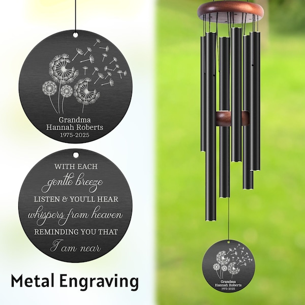 Memorial Wind Chimes Personalized - Etsy