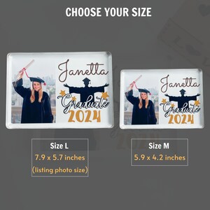 Personalized Graduation Acrylic Plaque, 2024 Graduation Gift for Her ...