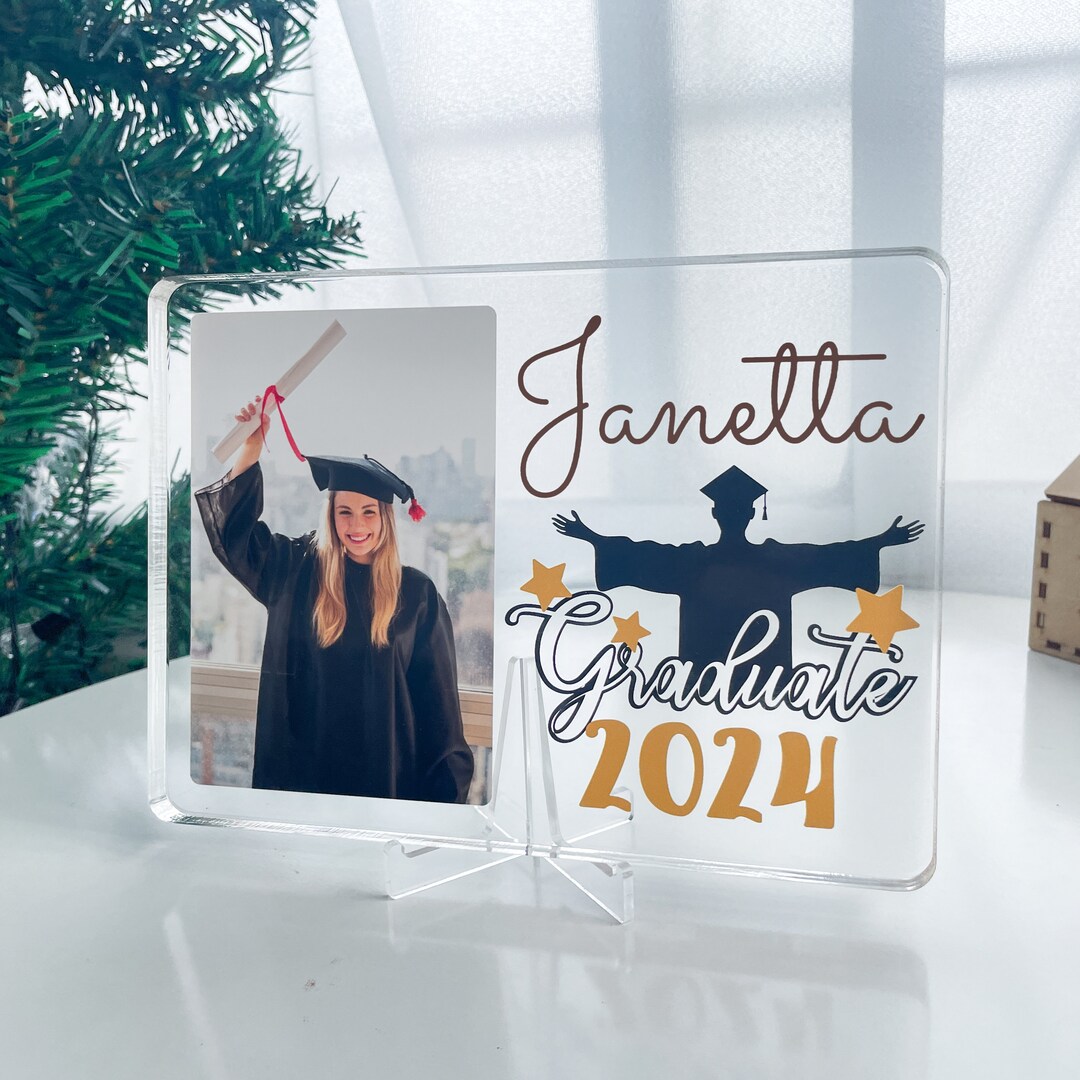 Personalized Graduation Acrylic Plaque, 2024 Graduation Gift for Her ...