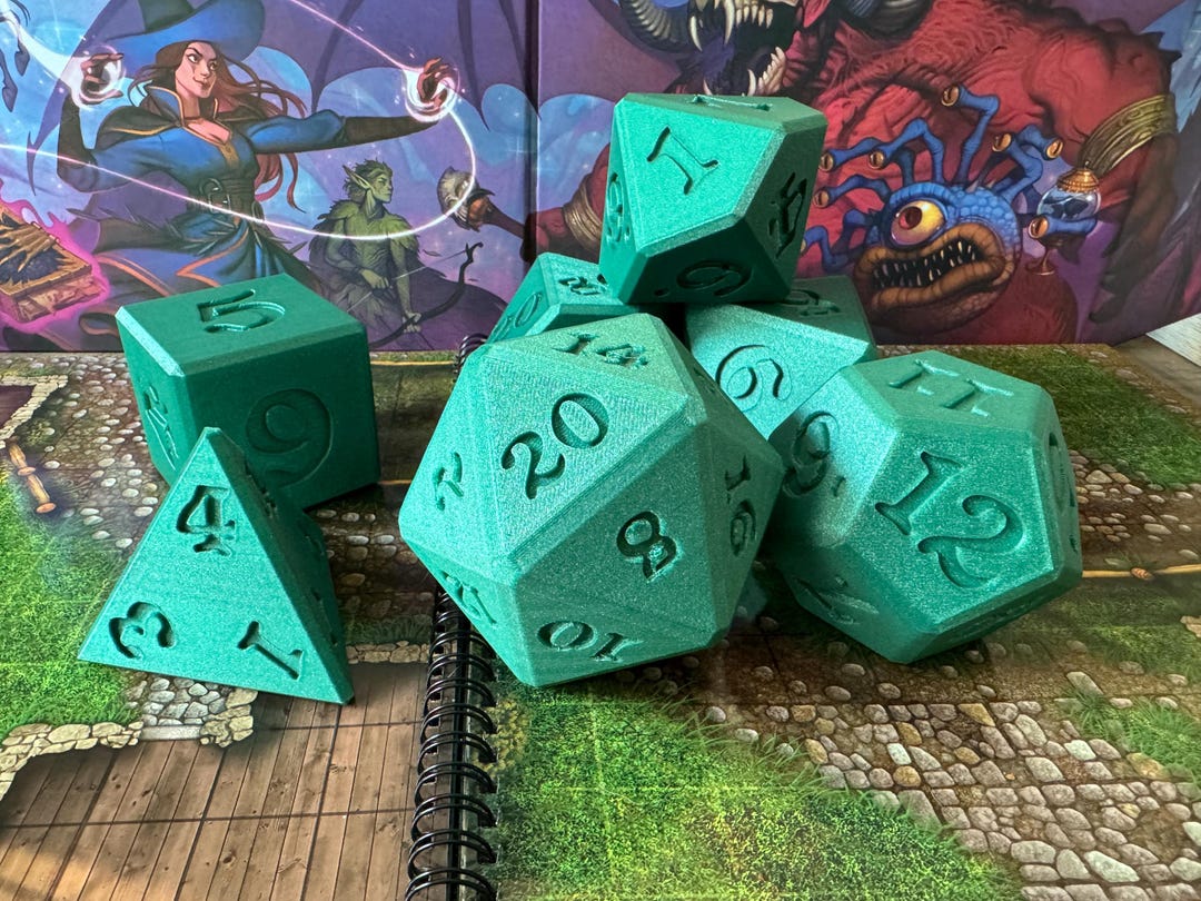 Giant D20 Full Dice Set | 100mm D20 | RPG Dice | Tabletop Gaming ...