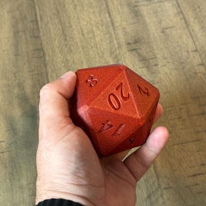 Giant D20 Die | 100mm Superchonk 20sided Dice | RPG Dice | Tabletop ...