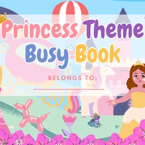 Princess Busy Book Templates - Etsy