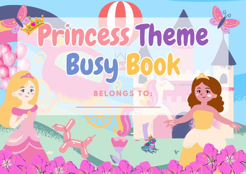 Princess Busy Book Templates - Etsy