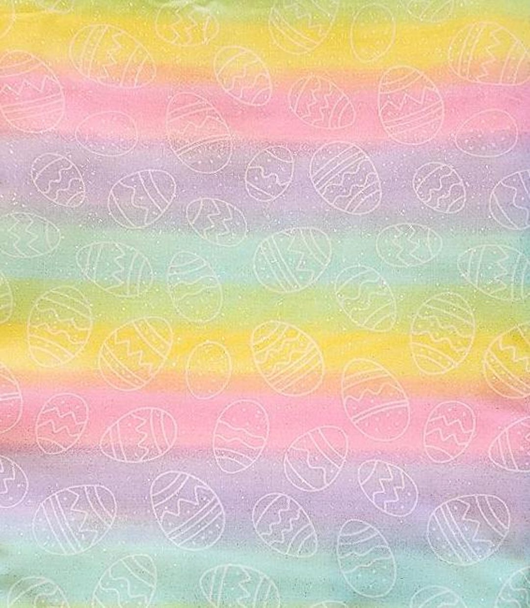 Easter Pastel Stripes, Easter Fabric,cotton Fabric, Shimmer Fabric ...