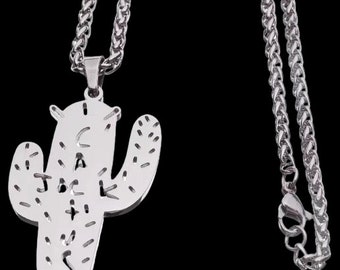 Travis Scott Cactus Jack Silver Necklace - Etsy