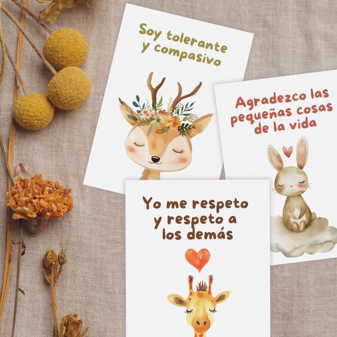Tarjetas De Afirmaciones Para Niños – Descargable PDF Para Imprimir ...