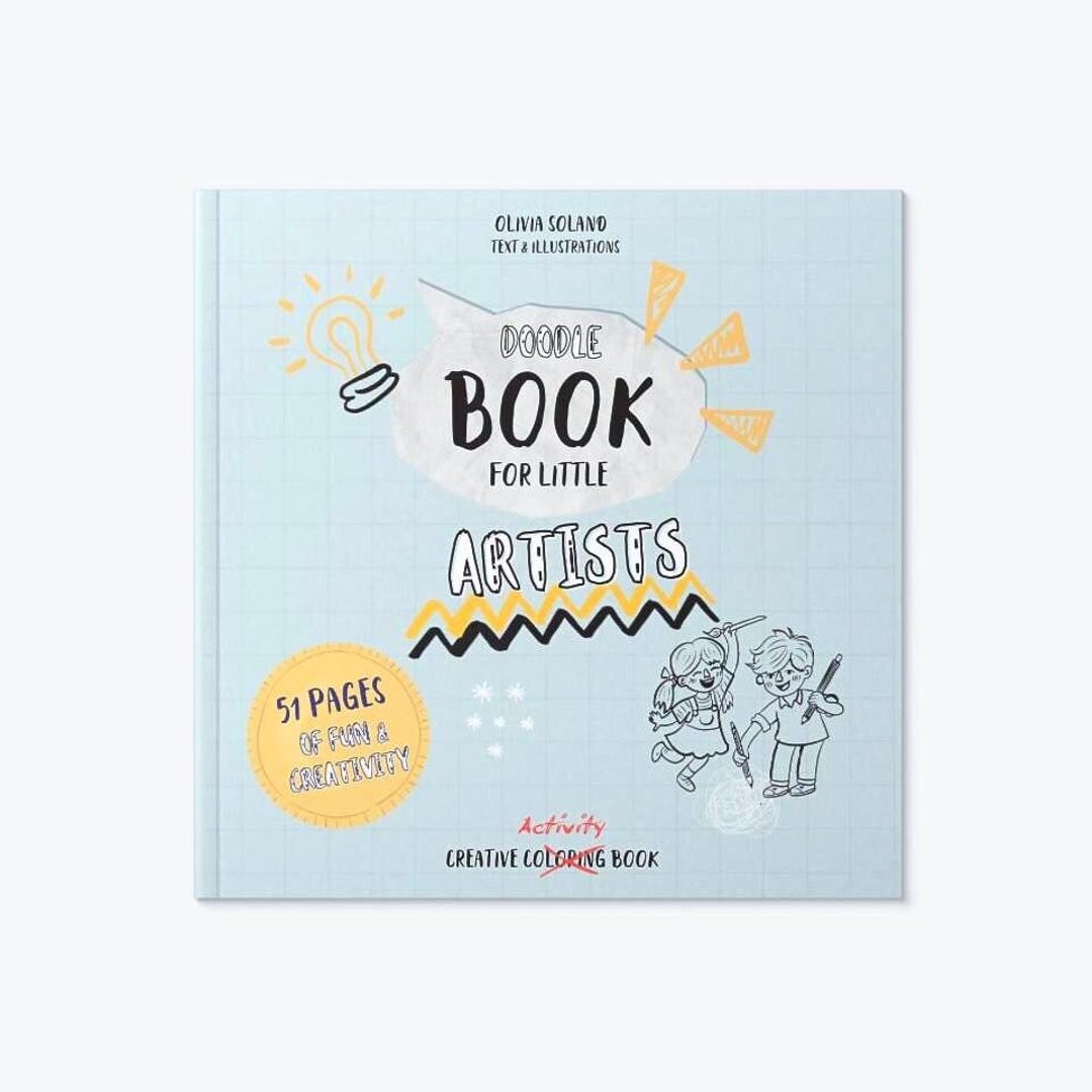 Kids Doodle & Activity Book – Screen-free Travel Fun – Creative Drawing ...