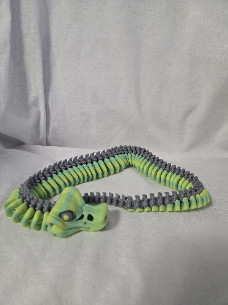 3D Printed Articulated Skeleton Snake - Etsy
