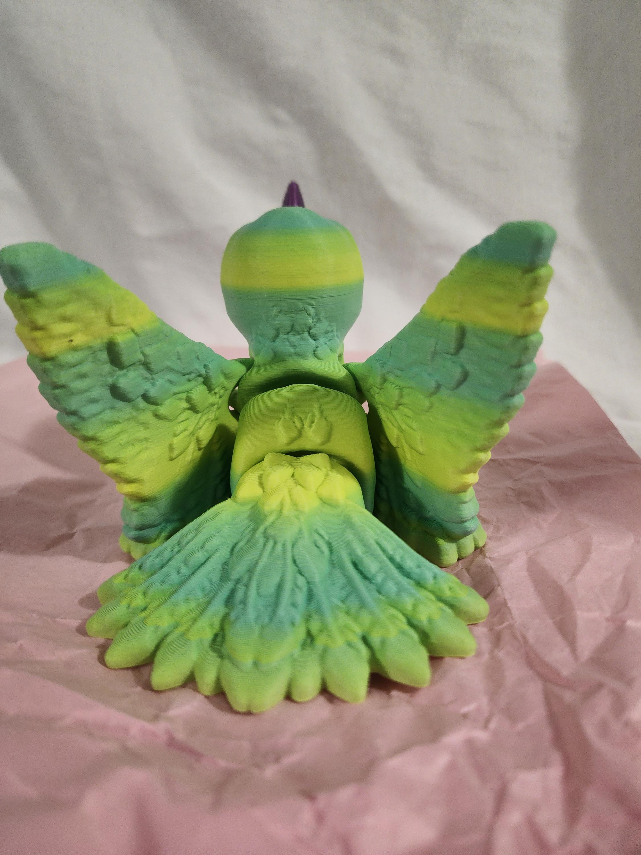 3D Printed Articulated Hummingbird – Colorful Fidget Bird Figurine - Etsy