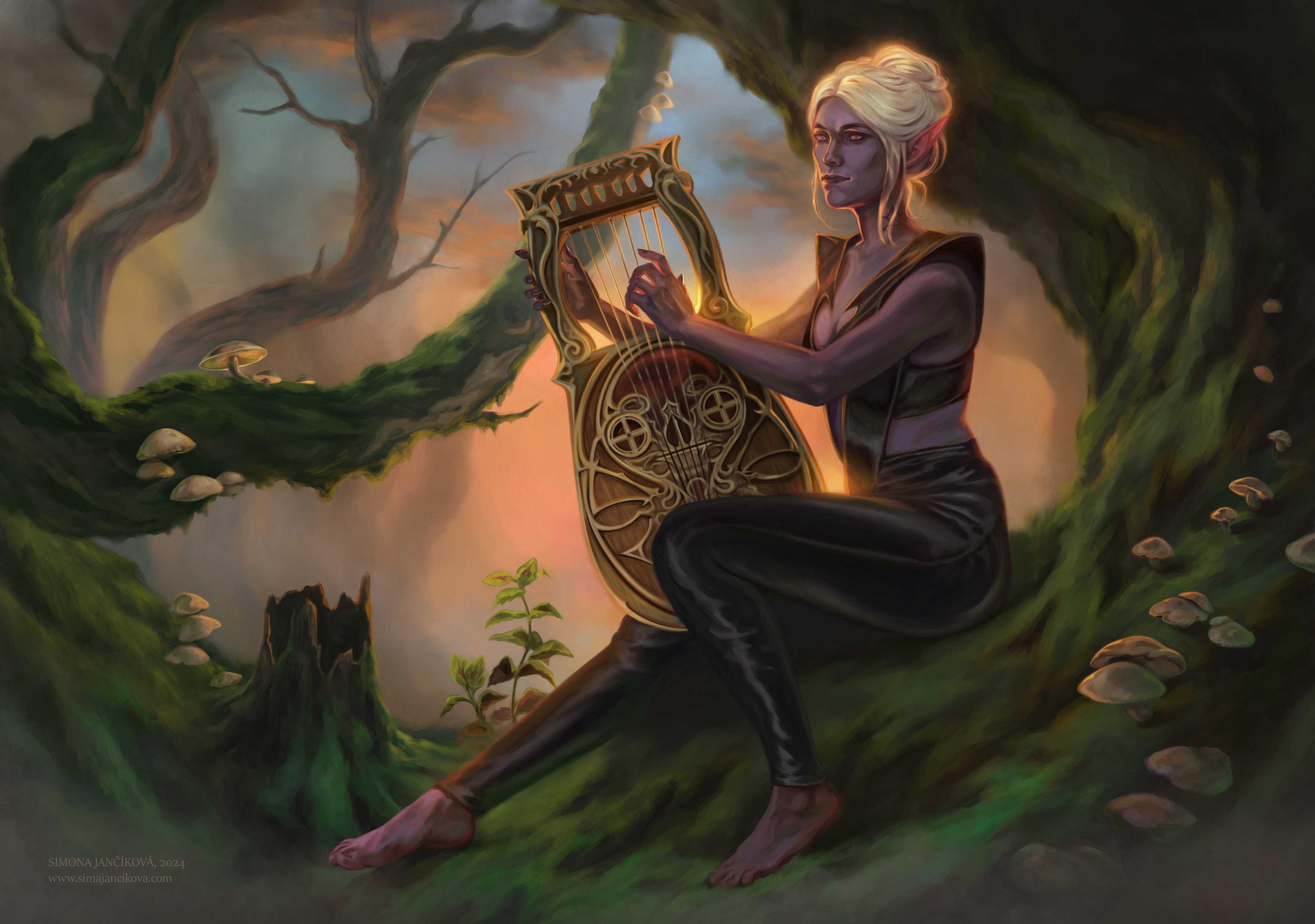 Minthara Painting | Baldur's Gate 3 Art Print - Etsy