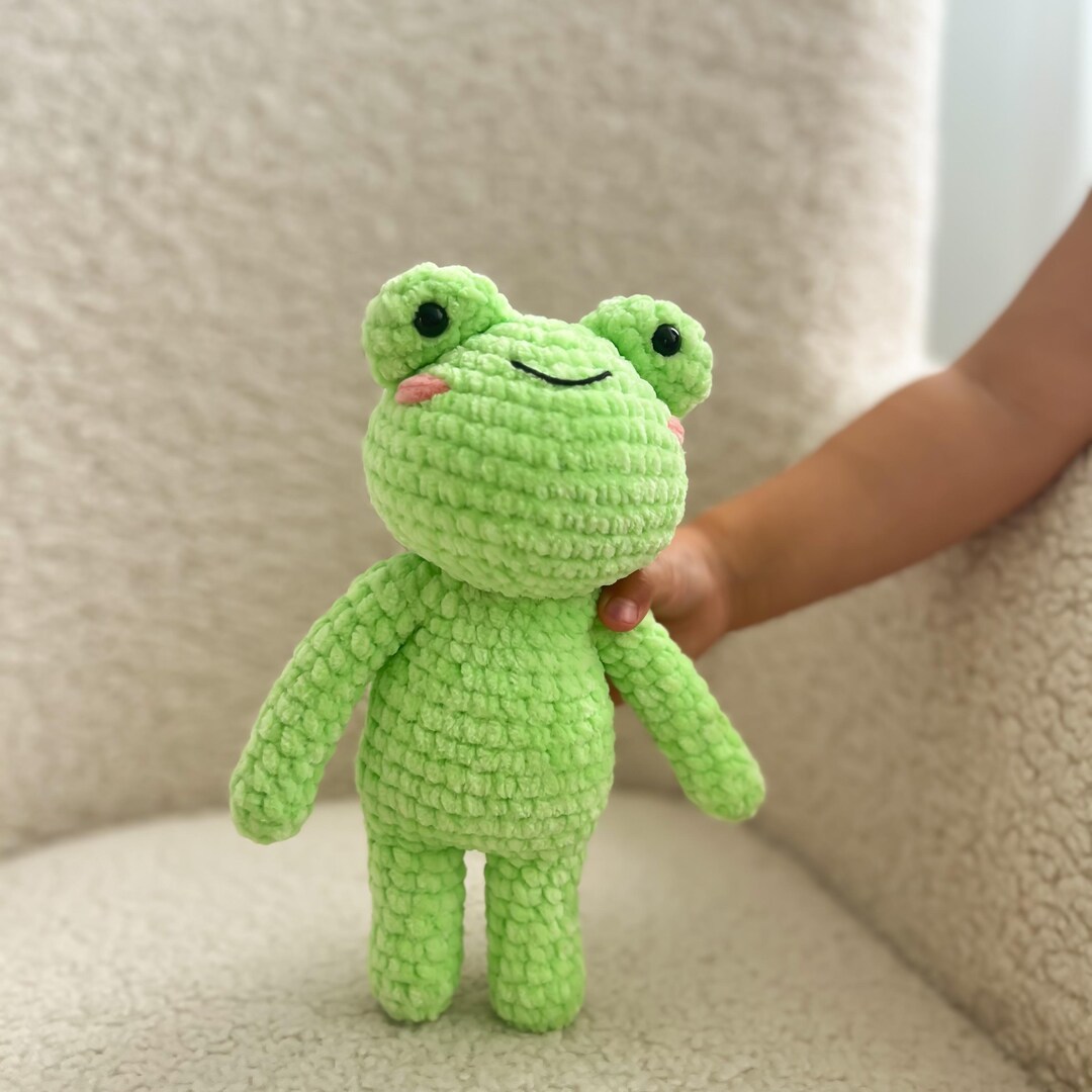 CUTE Frog Crochet Pattern PDF File Download Handmade Crochet Green Frog ...