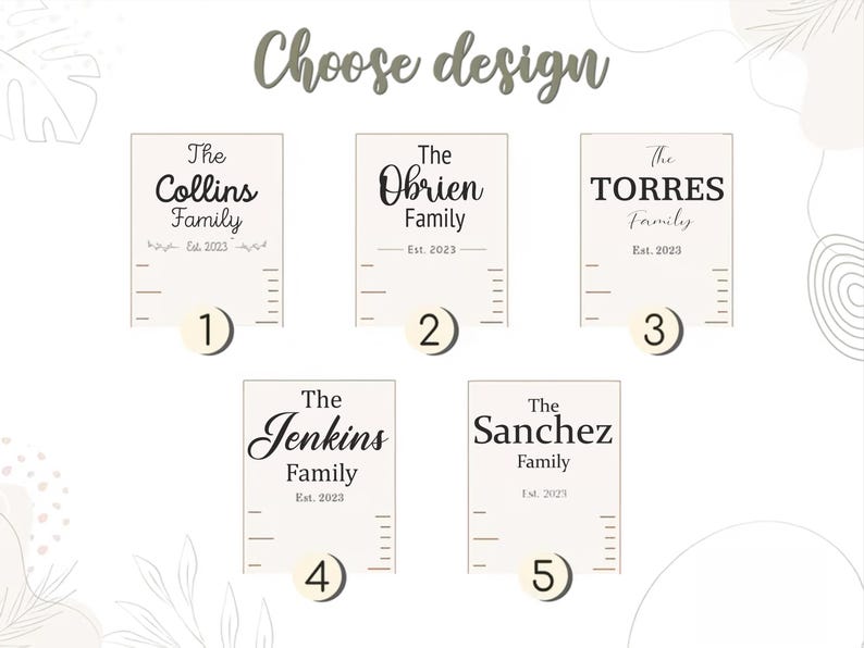 Family Growth Chart - Height Chart for Kids - Wooden Nursery Decor ...