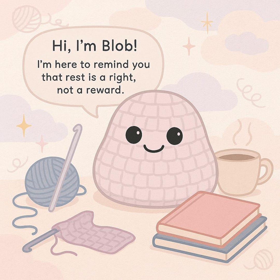 DIGITAL Emotional Support Blob Crochet & Felt Sewing Pattern | Digital ...