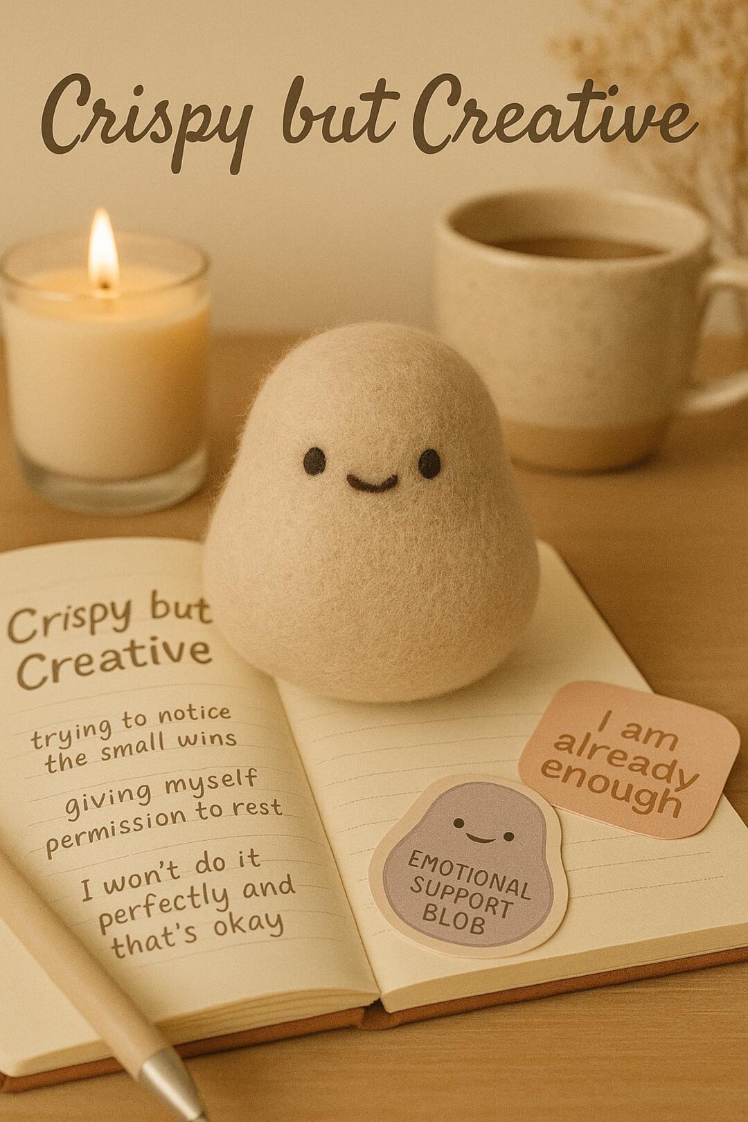 Digital Burnout Recovery Kit | Felt Blob Edition | Mental Health Self ...