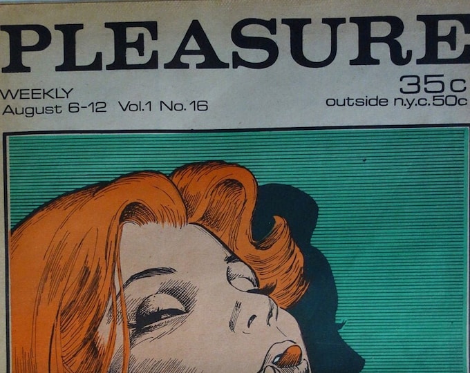 Pleasure 1969 Nyc Underground Sex Papers Newspaper Erotica Etsy