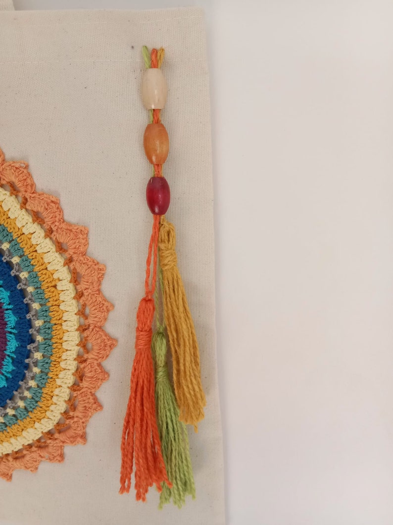 Canvas Tote Bag, Handmade Mandala,shoppıng Bag - Etsy