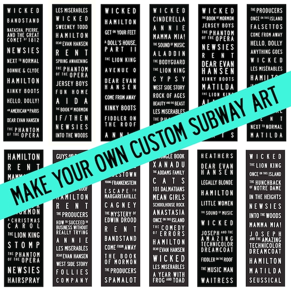 Custom Subway Sign - Etsy