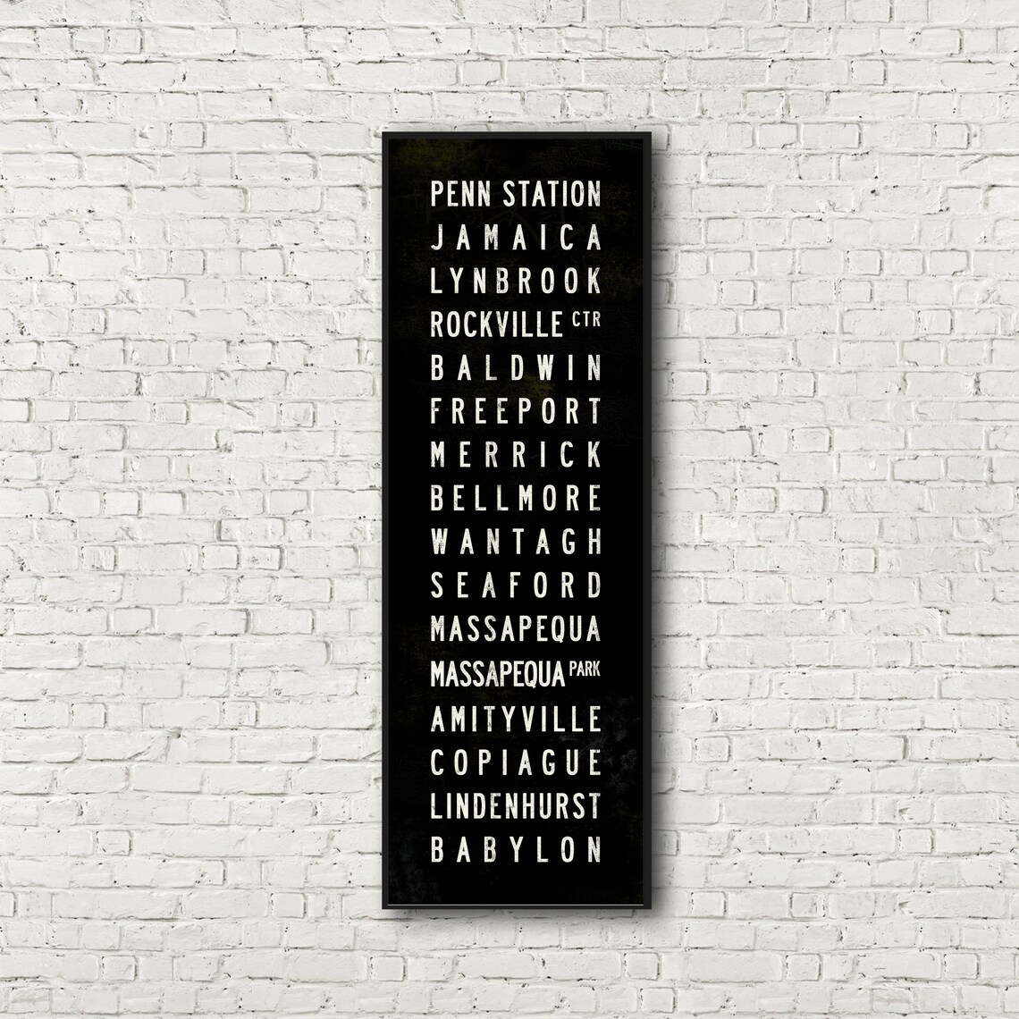 Babylon Line LIRR Long Island Railroad New York Subway Art Print 11 ...