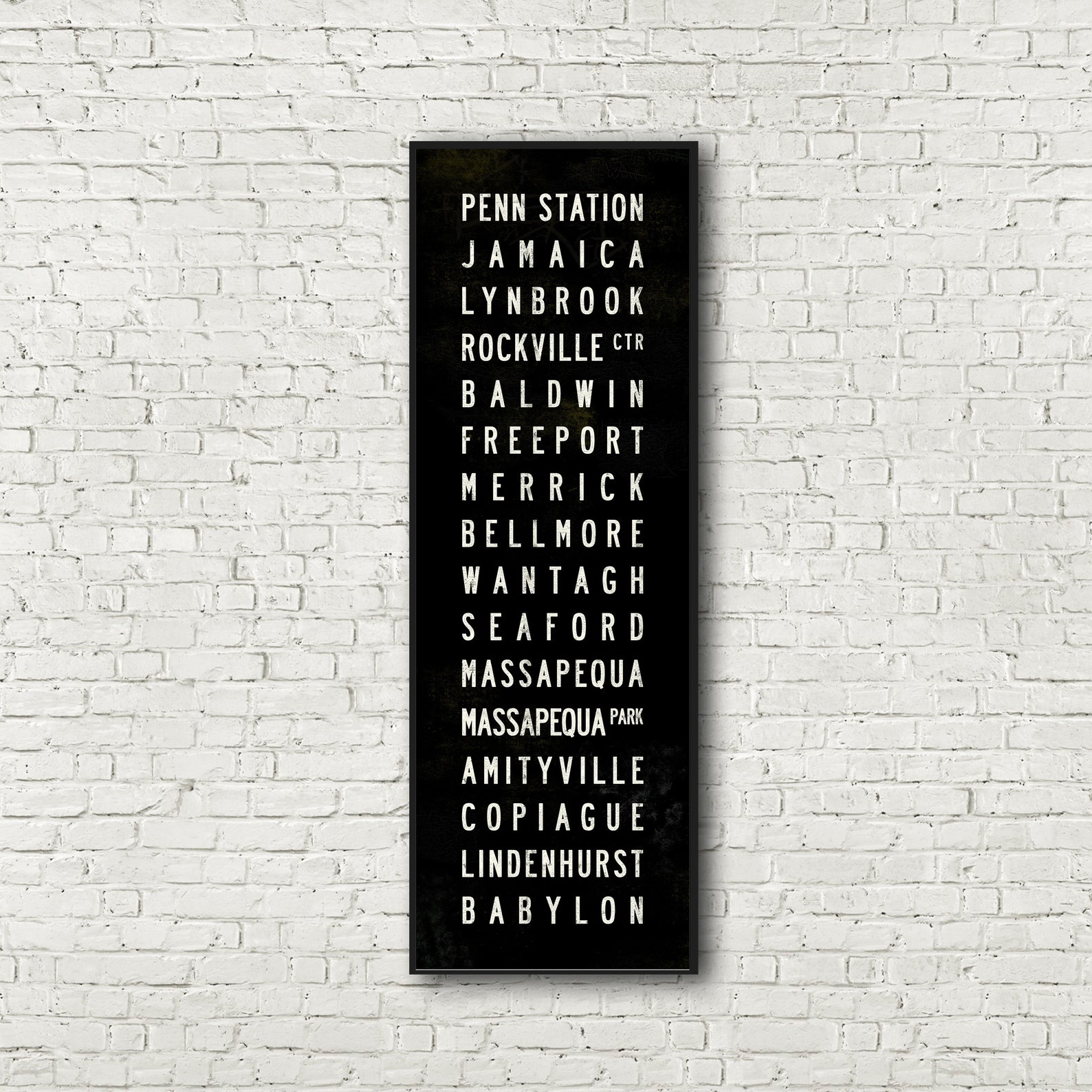 Babylon Line LIRR Long Island Railroad New York Subway Art Print 11 ...