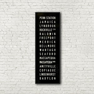 Babylon Line LIRR Long Island Railroad New York Subway Art Print 11 ...