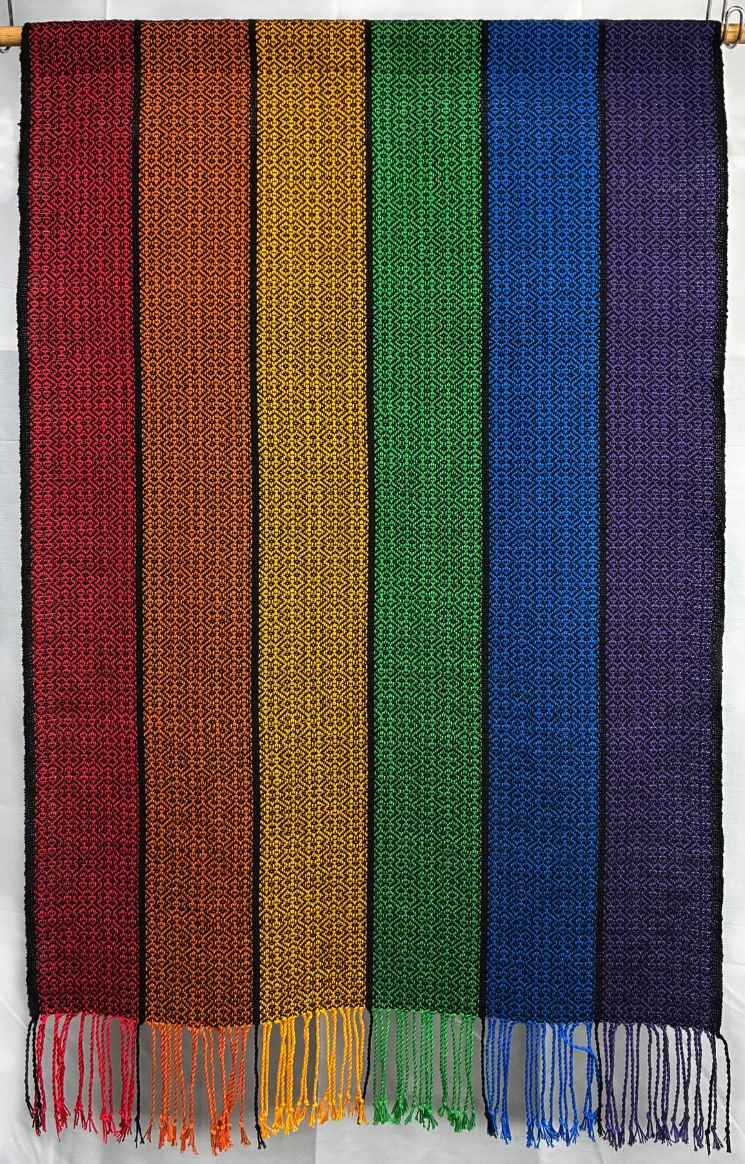 Rainbow Pride Handweaving Banner Pattern — Quick Project for 4h Floor ...