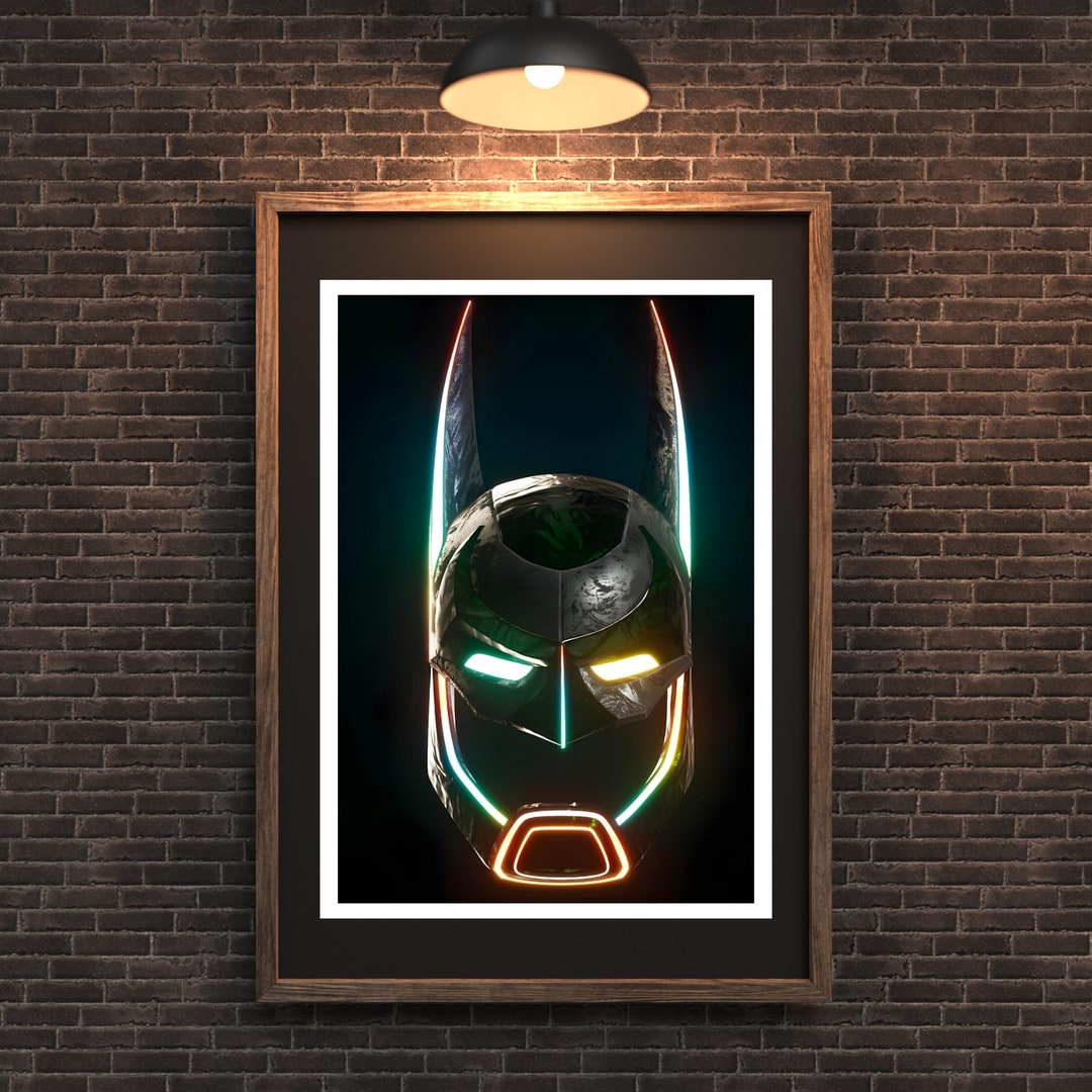 Wall Art High Definition Digital Print the Bat Cowl Collection - Etsy