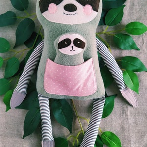 Sloth Sewing Pattern PDF Animal Toy Tutorial Stuffed Toy Plush Softie ...