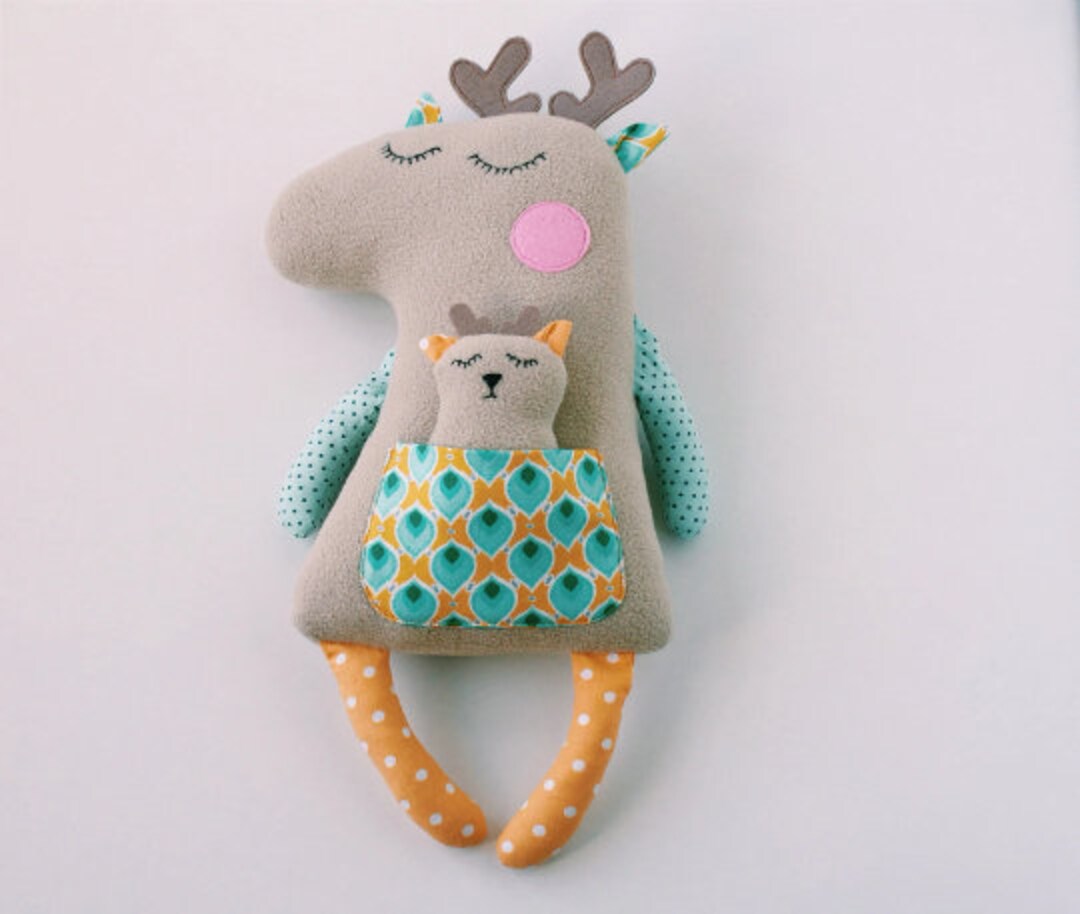 Deer Sewing Pattern Stuffed Animal PDF Woodland Animals Plushie Pattern ...
