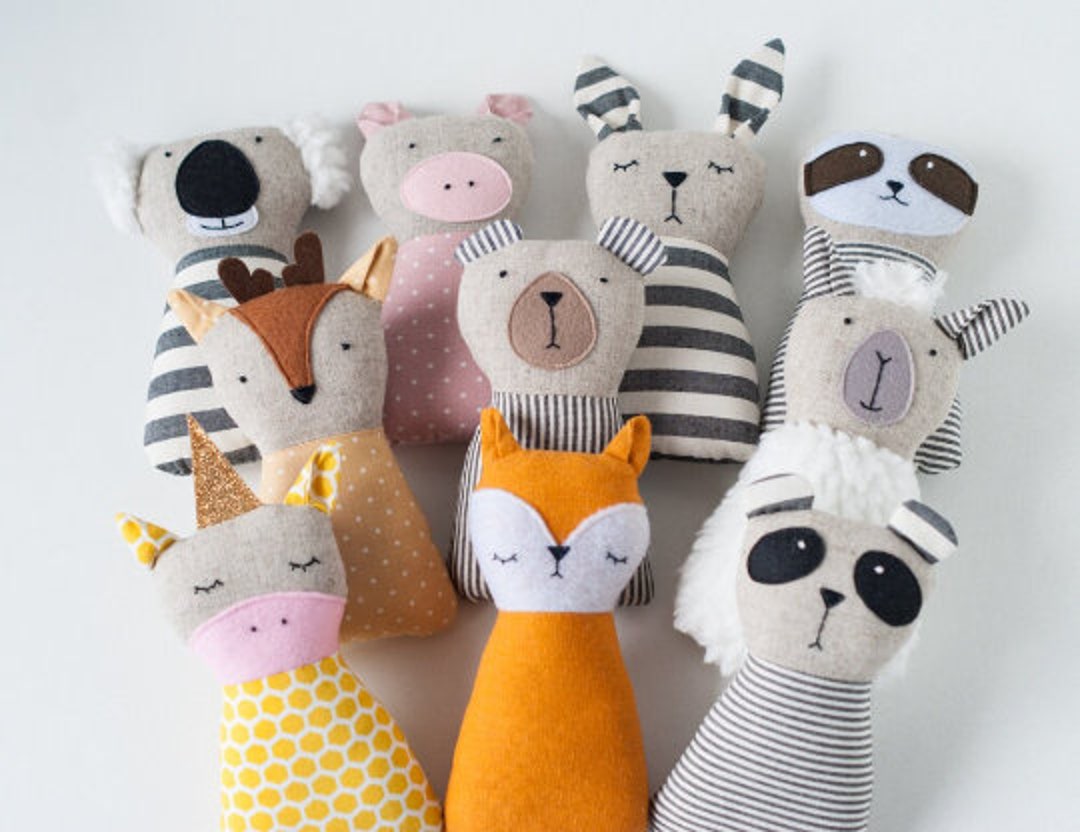 10 Animal Doll Sewing Patterns PDF Kid Craft Diy Tutorial Animal ...