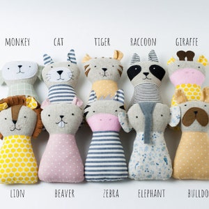 Animal Doll Sewing Pattern PDF Tutorial Animal Stuffed Handmade Toys ...