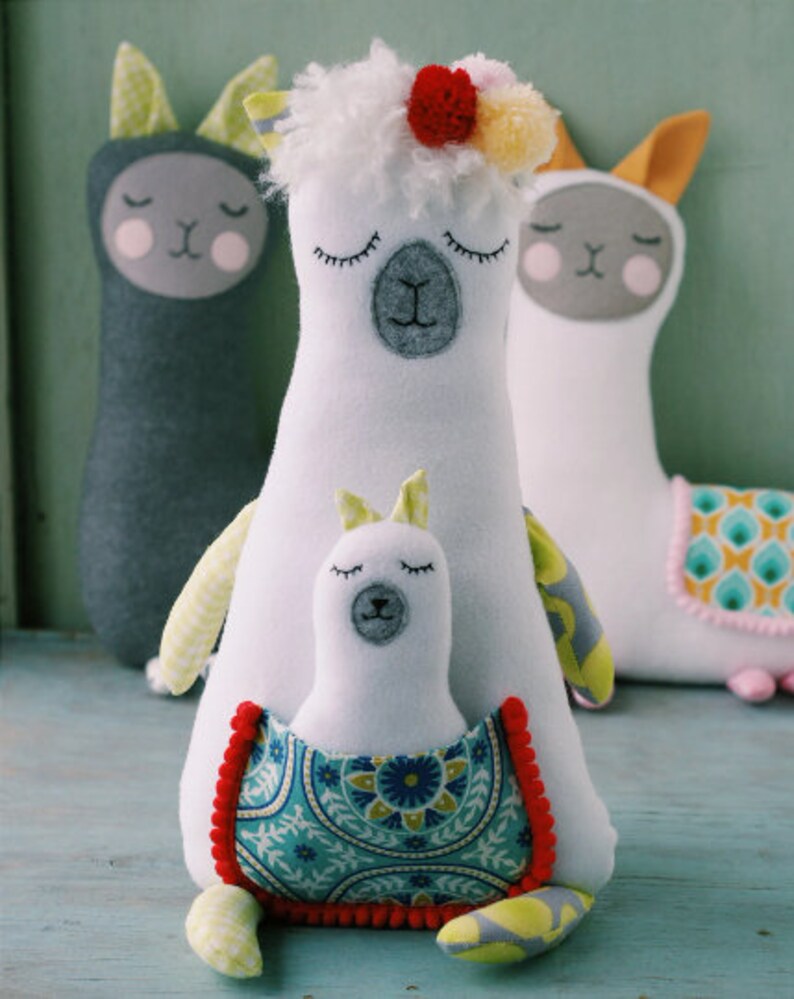 Llama Sewing Pattern PDF Alpaca Tutorial Cloth Animal Doll Pattern ...