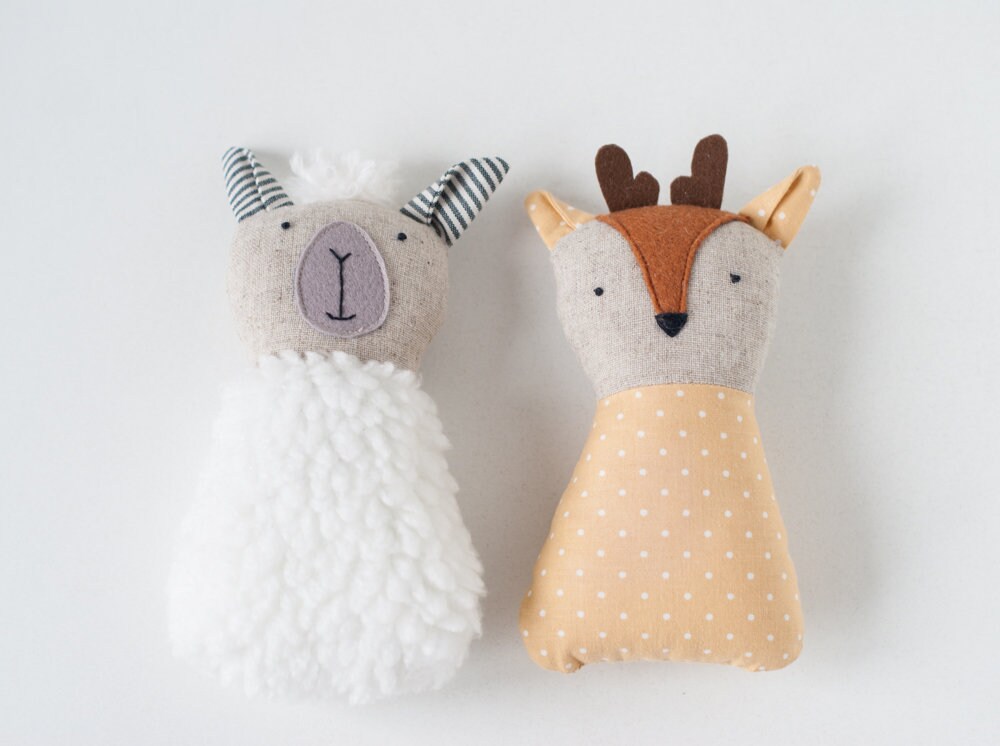 Animal Doll Sewing Pattern PDF Kid Craft Diy Animal Stuffed Handmade ...