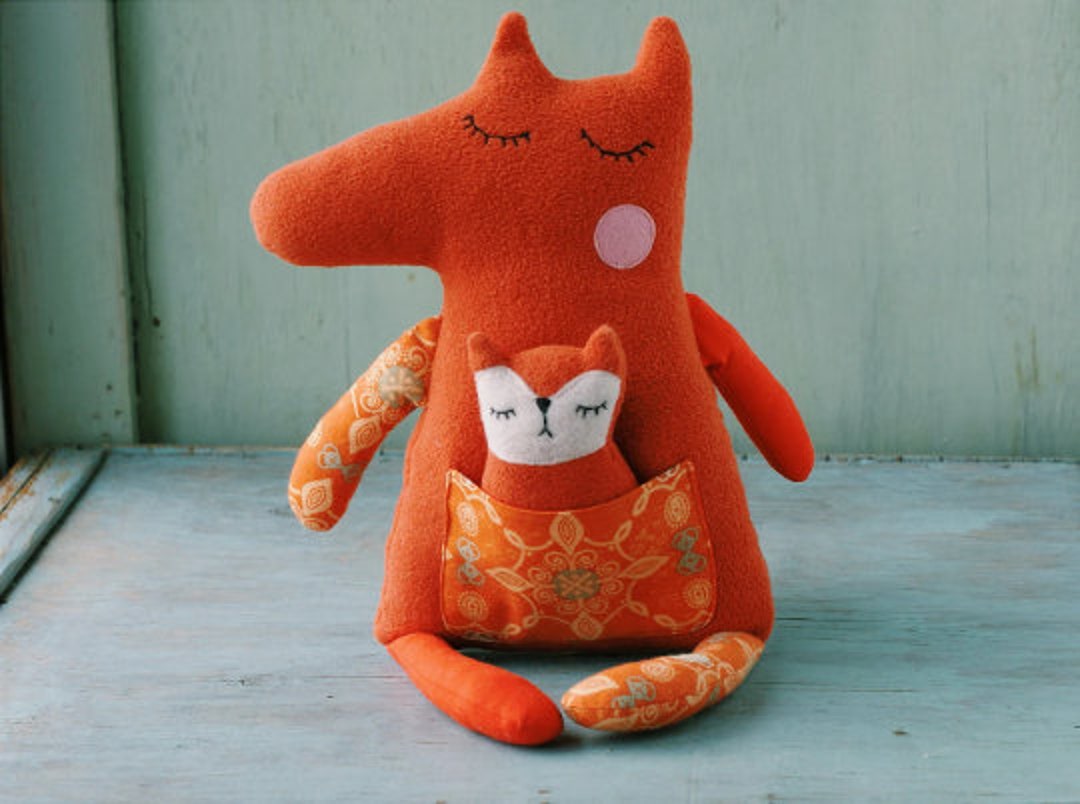 Fox Sewing Pattern PDF Stuffed Animal Fox Plushie PDF Stuffed Toy Plush ...
