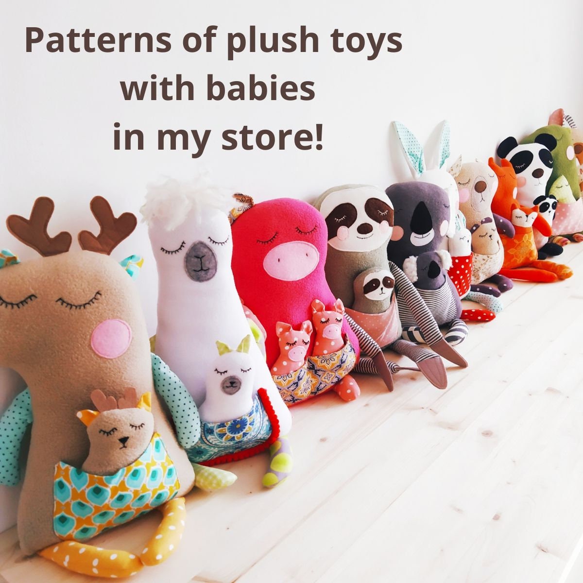 Animal Sewing Pattern PDF Stuffed Toys Tutorial Koala Plush Softie Easy ...