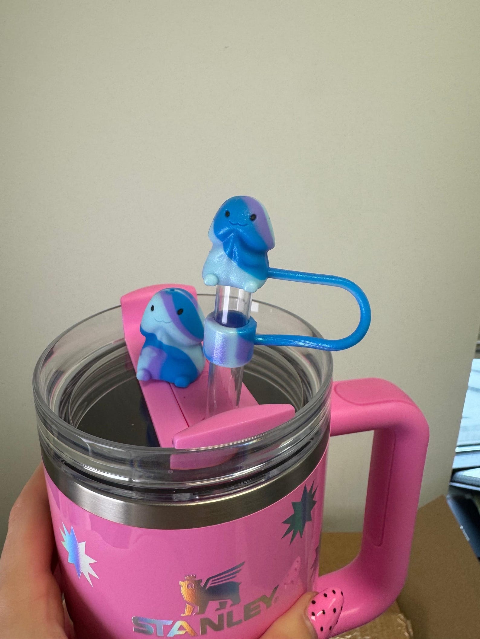 Blue Purple Swirl Richard Straw Topper Custom DAISYLAND Exclusive ...