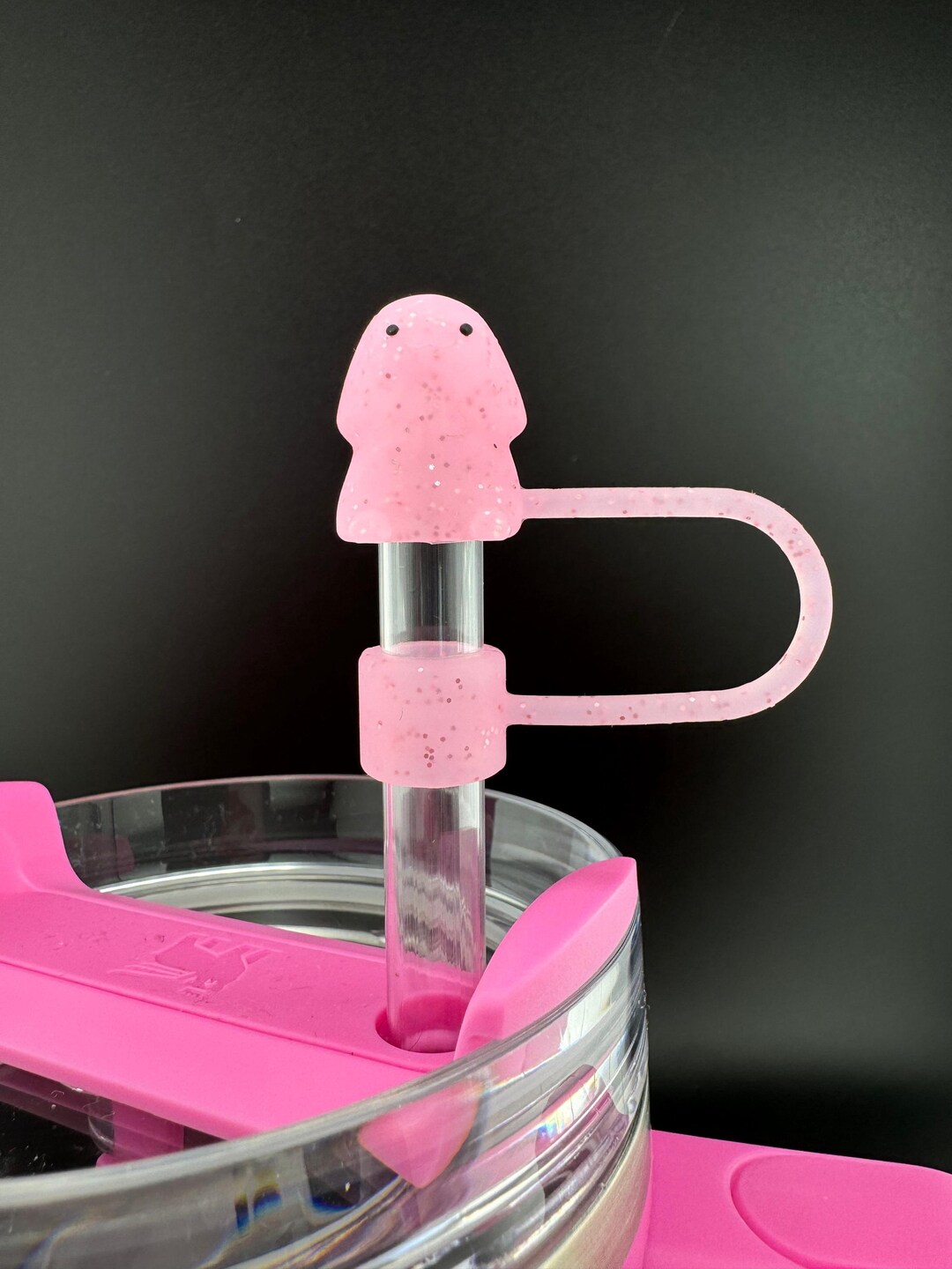 Glitter Pink Richard Straw Topper Custom DAISYLAND Exclusive Collab ...